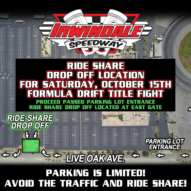 FORMULA DRIFT TITLE FIGHT INFORMATION – Irwindale Speedway