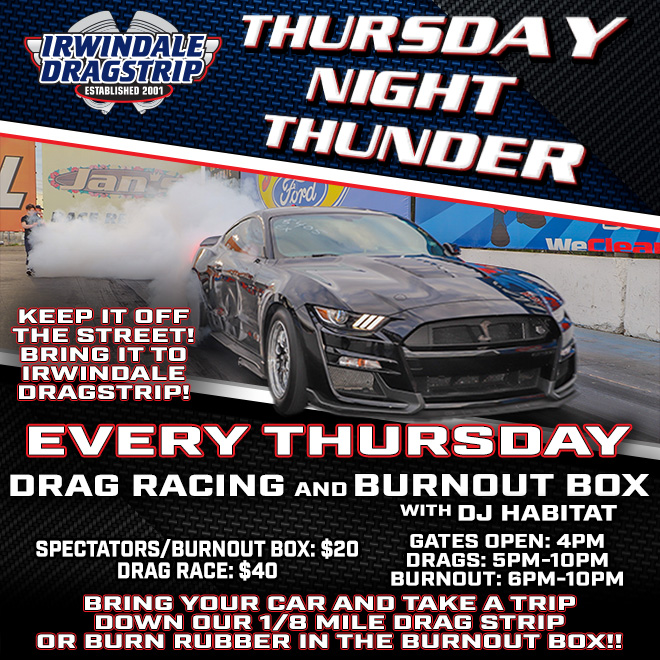 2023 Thursday Night Thunder Info – Irwindale Speedway